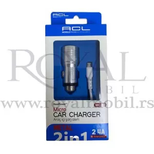 Auto punjac ACL MC-02 Micro 2.4A srebrni - Royalmobil