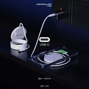 Bezicni punjac magnetic KONFULON Q08 Type-C 15W fast beli-Royalmobil - Royalmobil