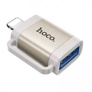 HOCO adapter OTG Lightning (muski) na USB A (zenski) UA31A sivi-Royalmobil - Royalmobil