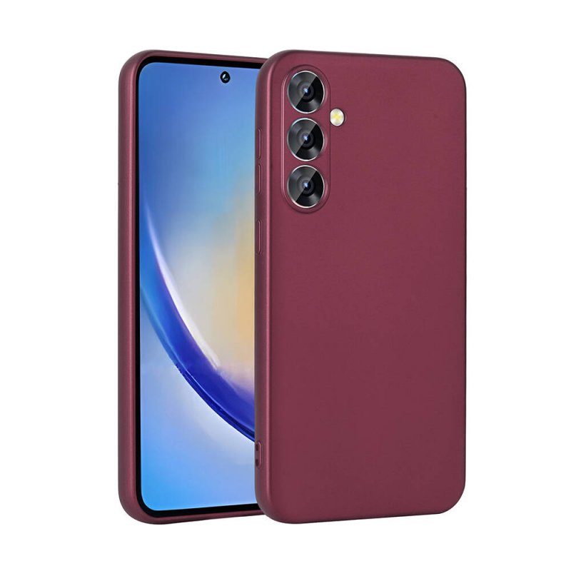 Silikonska futrola ultra tanka SOFT za Samsung A556 Galaxy A55 5G titanium bordo-Royalmobil ...