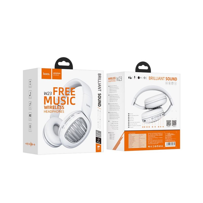 Bluetooth slusalice HOCO. W23 Brilliant sound bele-Royalmobil - Royalmobil